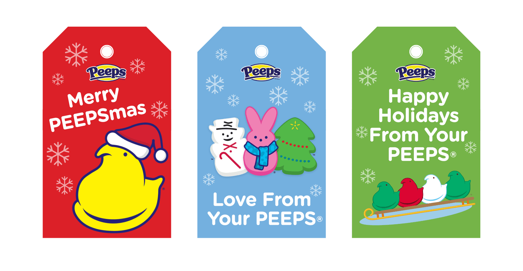 PEEPS® Holiday Gift Tags | PEEPS® Official Site | The Cutest Candy on ...