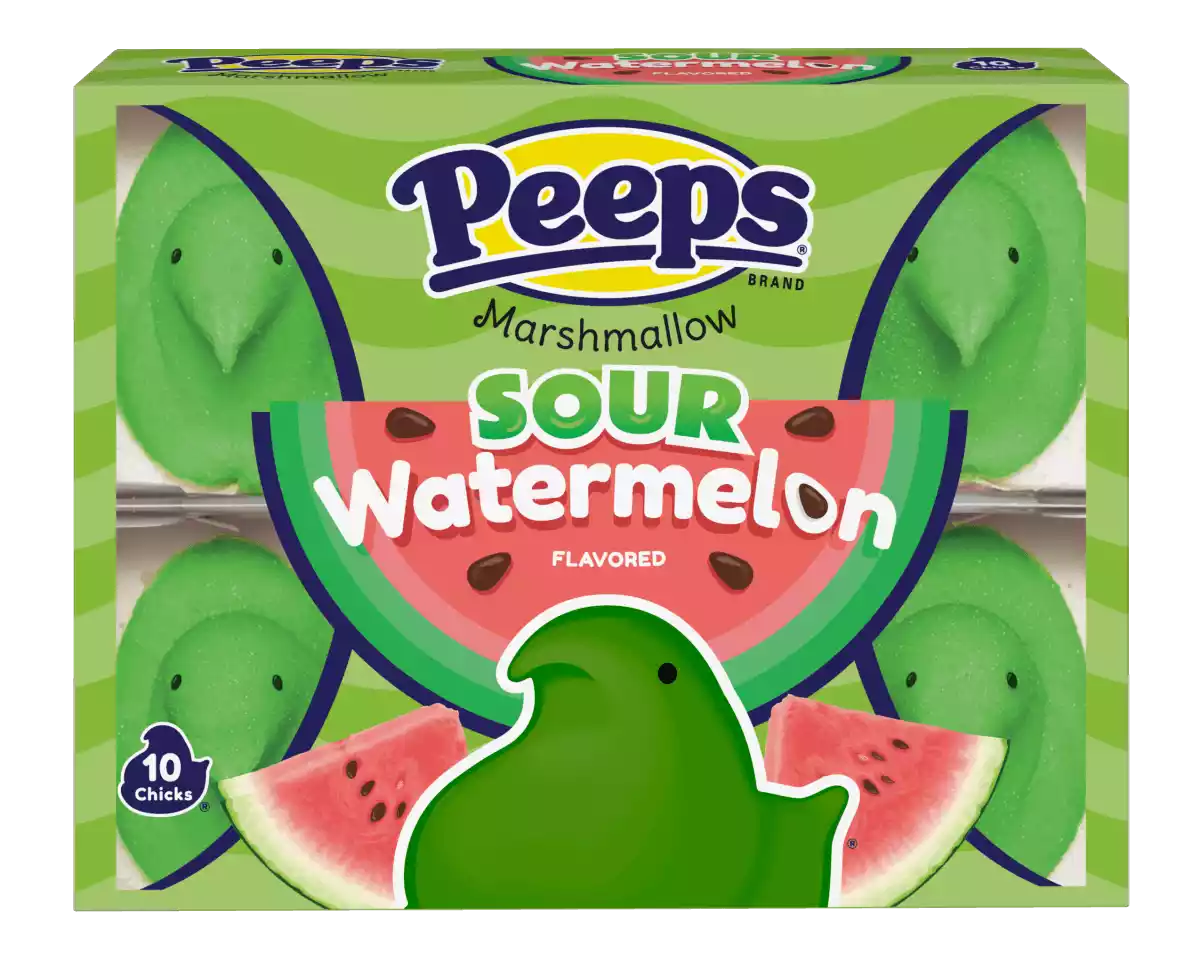 Sour Watermelon Flavored Marshmallow Chicks | PEEPS® Official Site ...