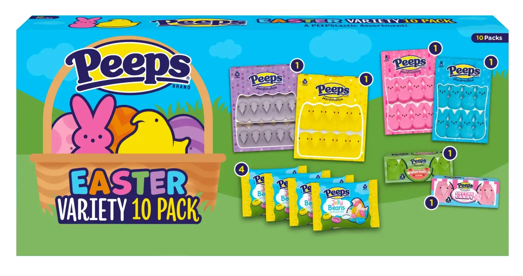 Easter Variety 10 Pack | PEEPS® Official Site | The Cutest Candy on the ...